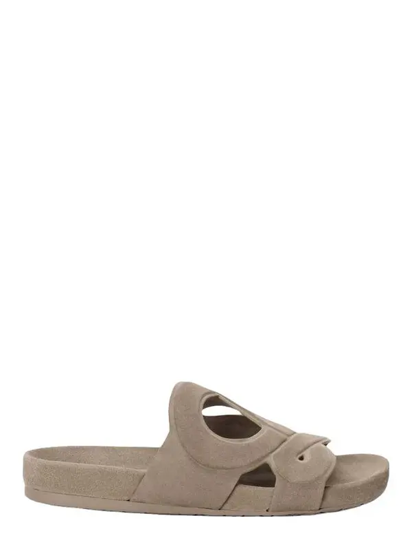 Loewe X Paula's Ibiza Slide Ease Monogram Suede Sandals - Multicolor