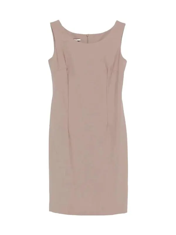 Tagliatore Sleeveless Sheath Dress In Wool - Multicolor