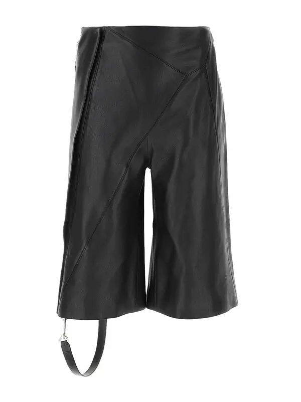 Loewe Asymmetrical Leather Culottes - Multicolor