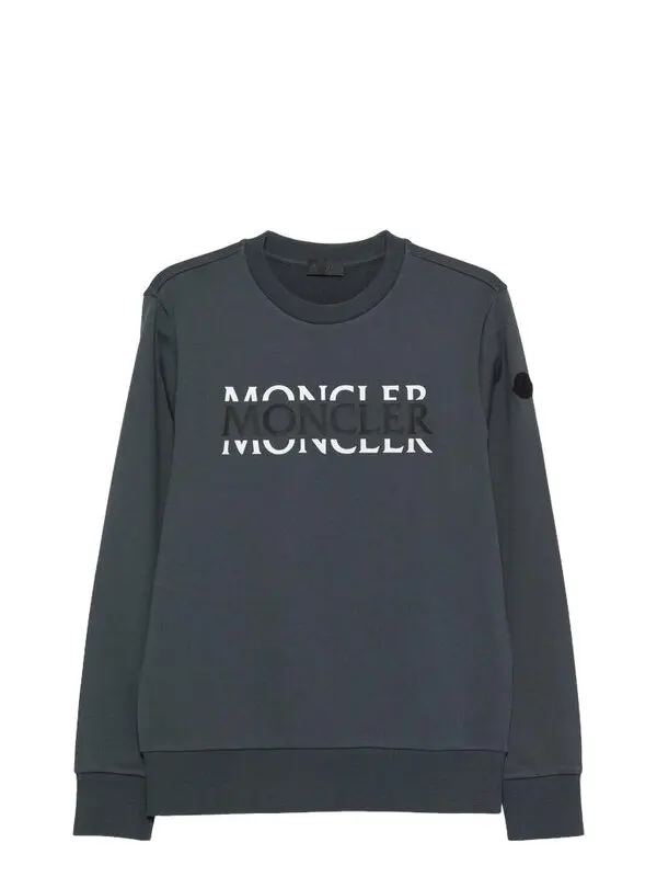 Moncler Crewneck Long Sleeve Sweatshirt - Gray