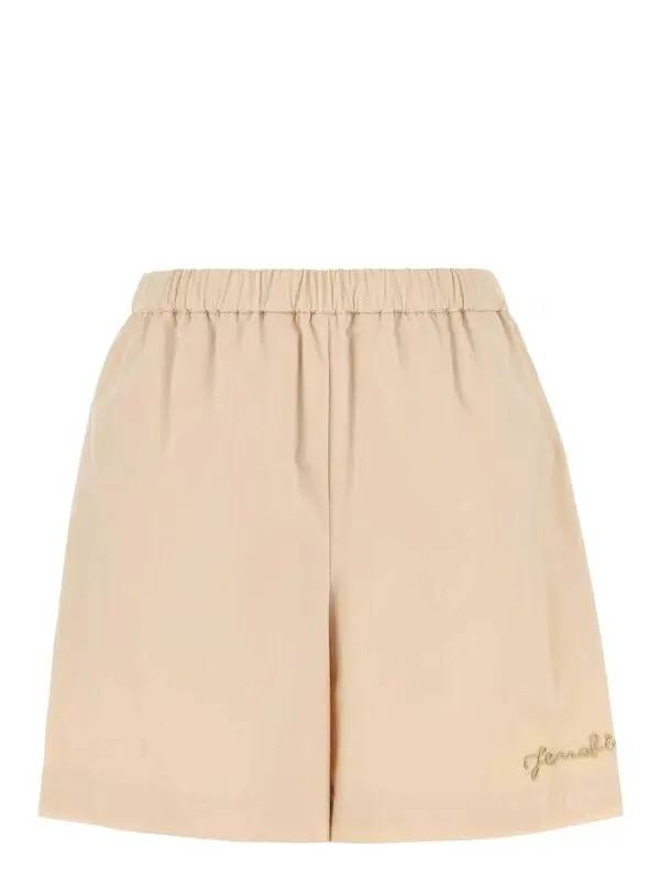 Fendi Light Stretch Cotton Blend Shorts - Pink
