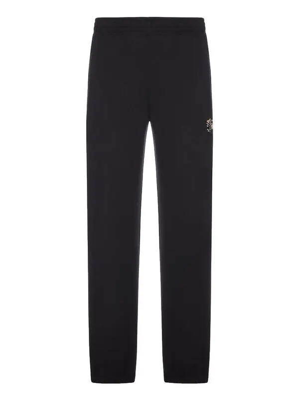 Burberry Knight Logo Cotton Jogging Pants - Black