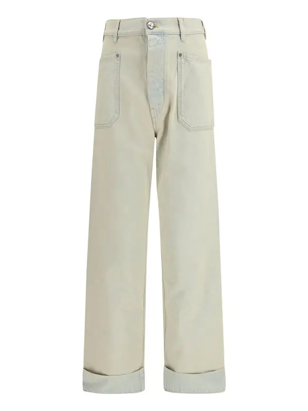 VIVIENNE WESTWOOD Cotton Jeans With Patch Pockets - Blue