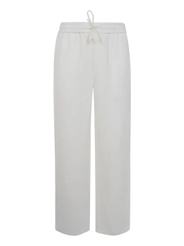 Ami Elasticated Waist Trousers - White