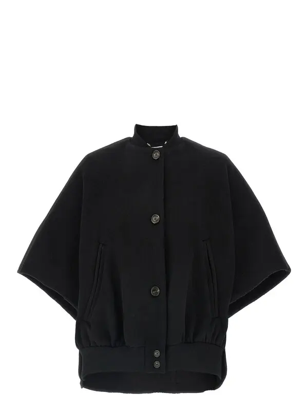 Max Mara Leticia Cashmere Cape - Black