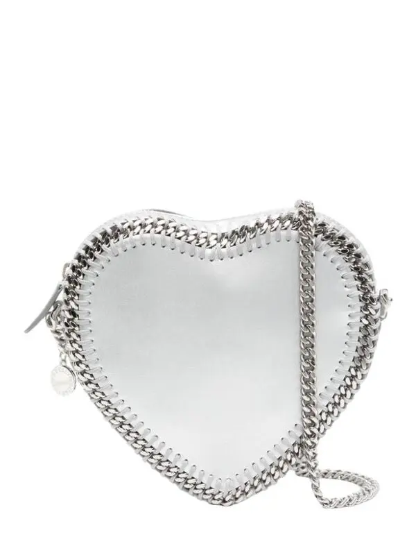 Stella McCartney Falabella Heart Shoulder Bag - Silver