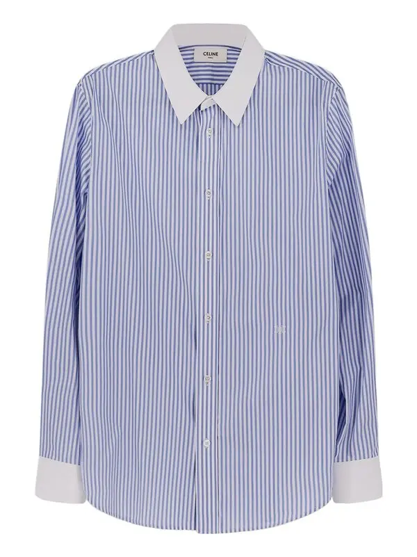 Celine Striped Cotton Shirt - Multicolor