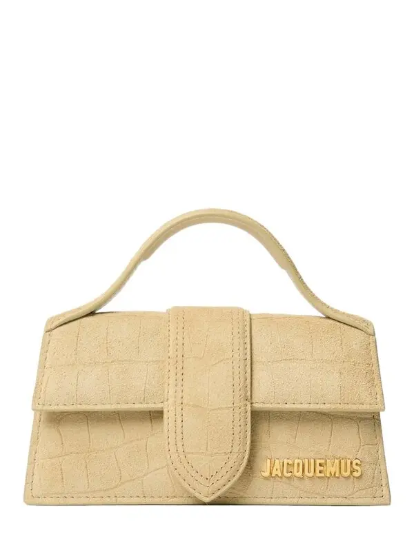 Jacquemus Bag With Croc Effect And Top Handle - Multicolor