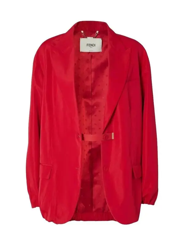 Fendi Calf Leather Jacket - Multicolor
