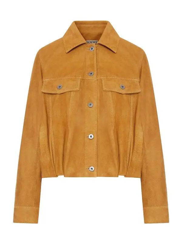 Loewe Suede Goatskin Jacket - Brown