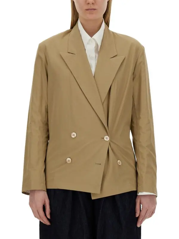 Dries Van Noten Double-breasted Shirt - Cream