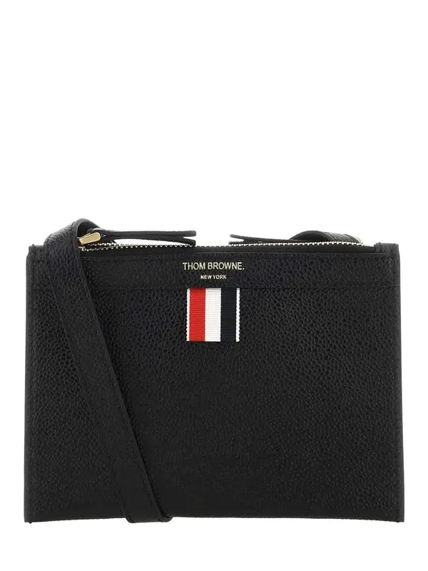Thom Browne Leather Mini Document Holder - Black