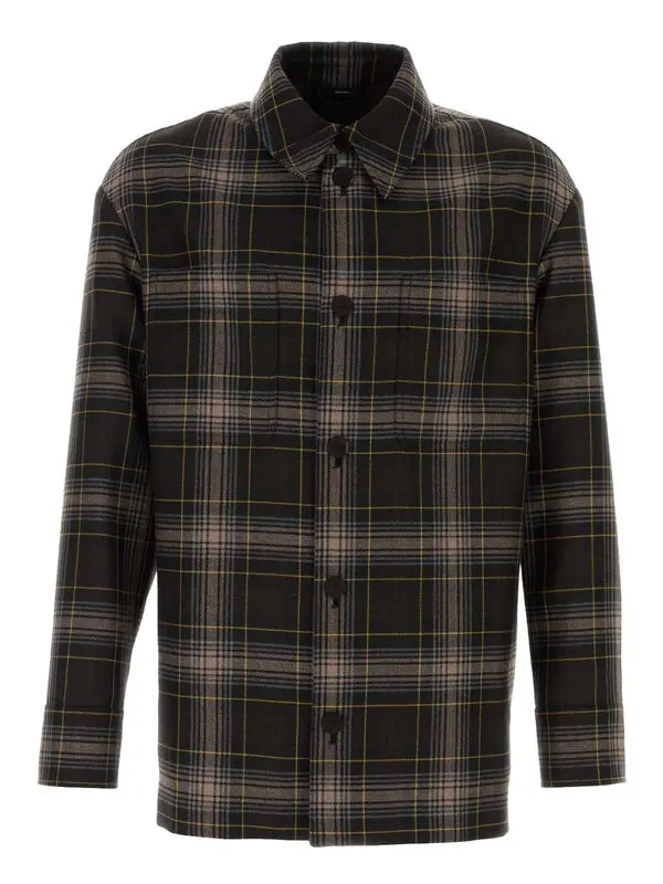 Fendi Embroidered Wool Shirt - Multicolor