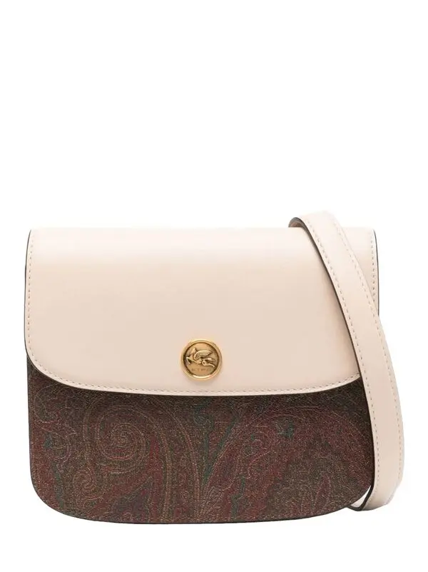 Etro Paneled Shoulder Bag With Paisley Print - Multicolor