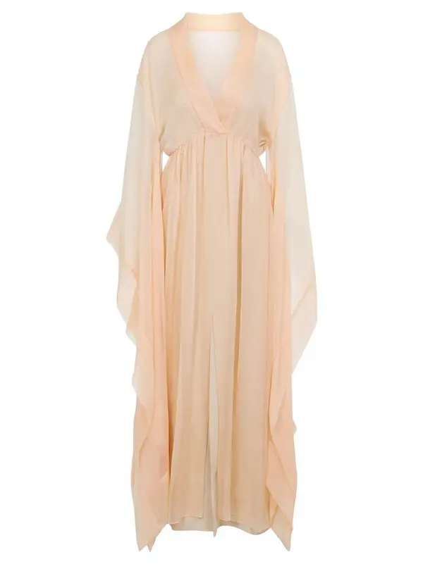 Alberta Ferretti Chiffon Long Dress - Multicolor