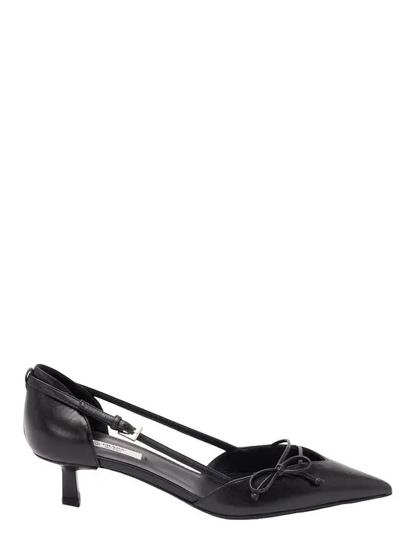 Prada Leather Pumps With Bow Detailing - Multicolor