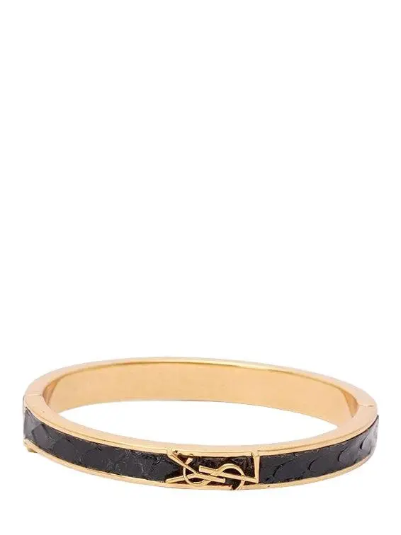 Saint Laurent Python Skin Bracelet - Multicolor