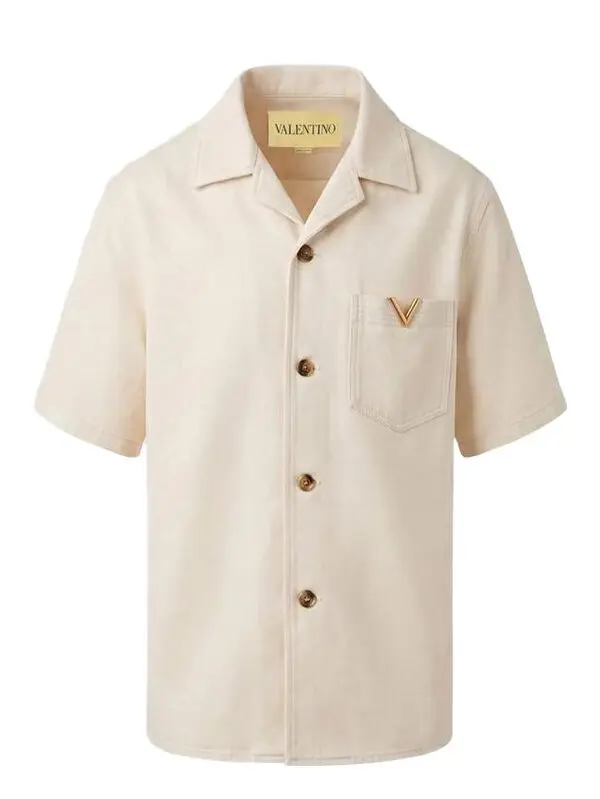Valentino Garavani Neutrals Shirts - Cream