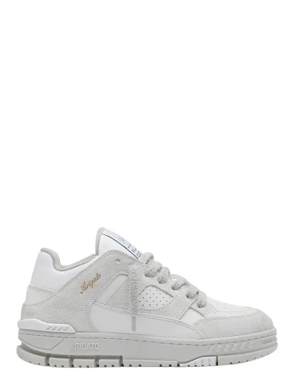 Axel Arigato Off- Paneled Leather And Suede Trainers - White