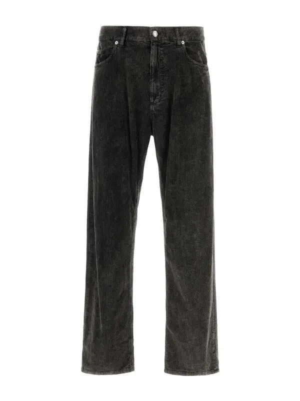 Dolce & Gabbana Stretch Corduroy Trousers - Gray