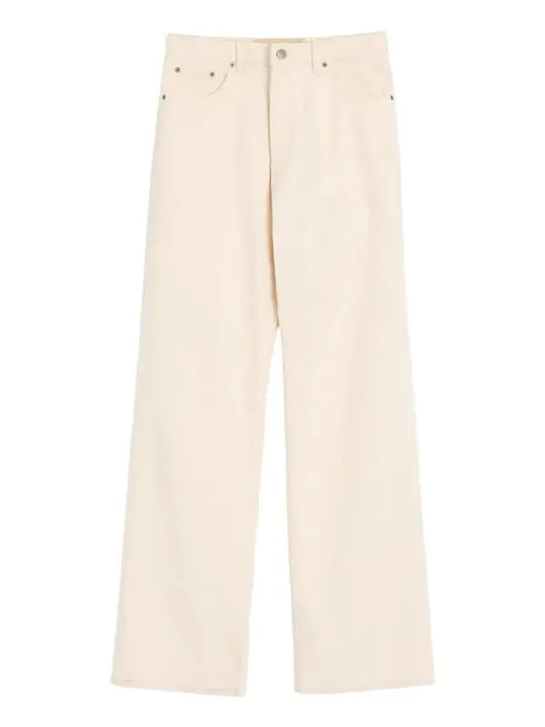 Valentino Garavani Cotton Straight-leg Jeans - Cream