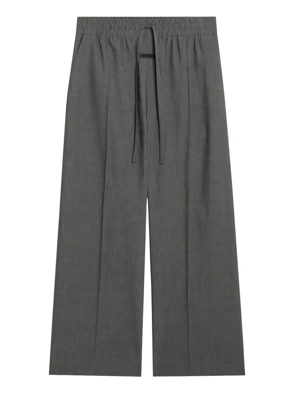 Fear Of God Grey Wide-leg Wool Blend Trousers - Gray