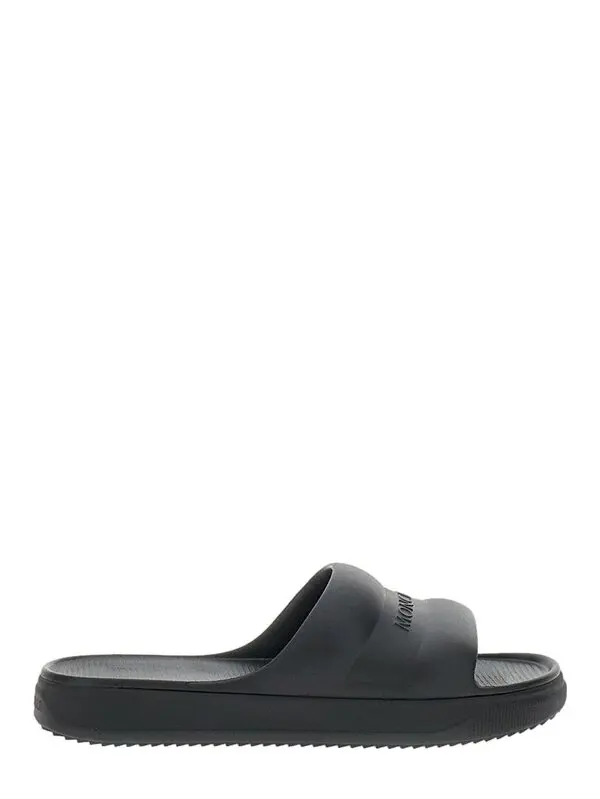 Moncler Slides With Embossed Logo - Multicolor