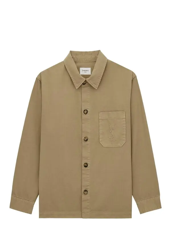 Saint Laurent Cassandre Certified Cotton Overshirt - Multicolor