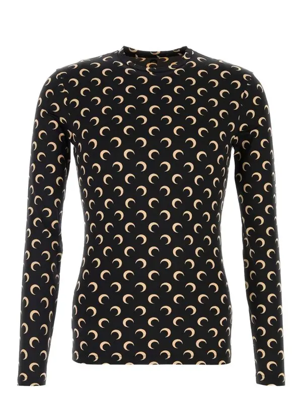 MARINE SERRE Moon Crewneck Top - Multicolor