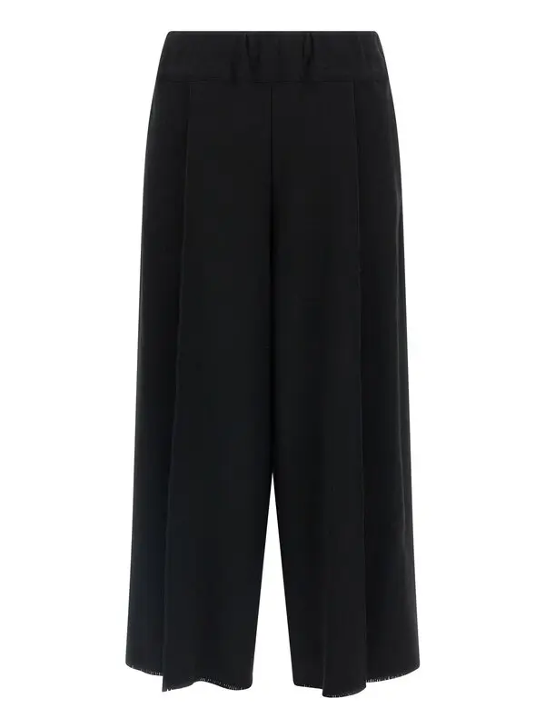 Issey Miyake Cotton Blend Campagne Pants - Black