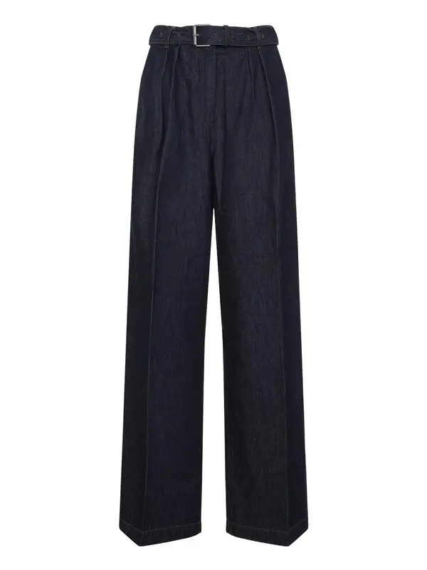 Dries Van Noten Wide Leg Peaches Jeans - Blue