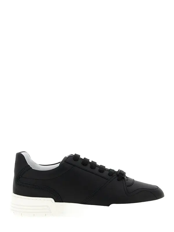 Moschino Kevin Leather Sneakers - Black
