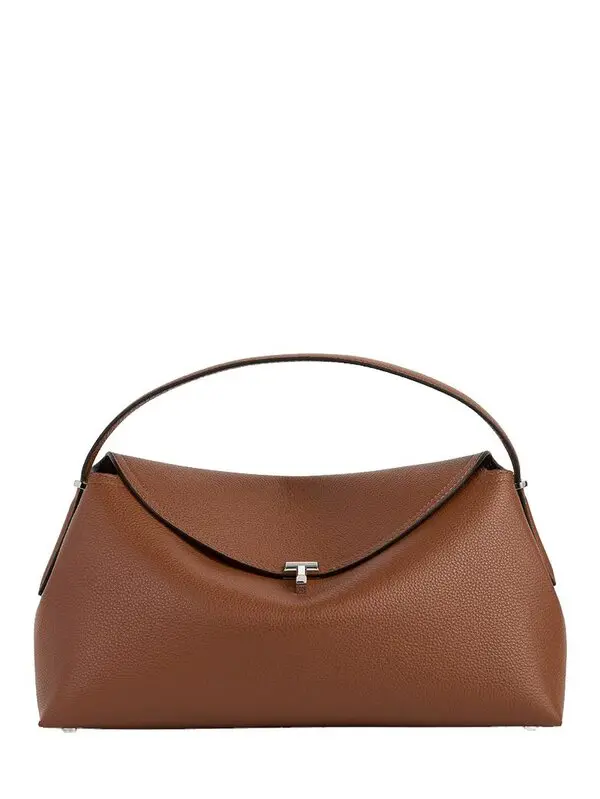 TOTEME T-lock Handbag In Grained Leather - Multicolor