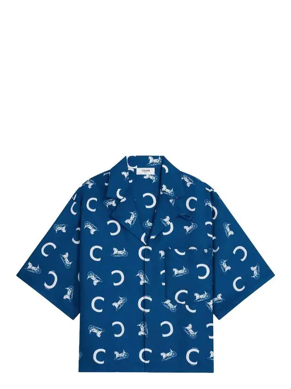 Celine Scout Silk Twill Shirt - Multicolor