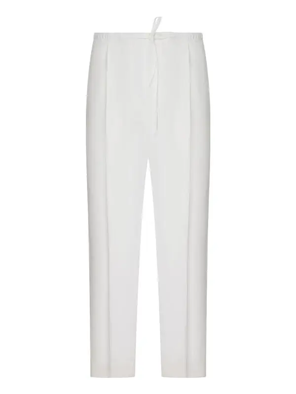 Bottega Veneta Compact Cotton Trousers - Multicolor