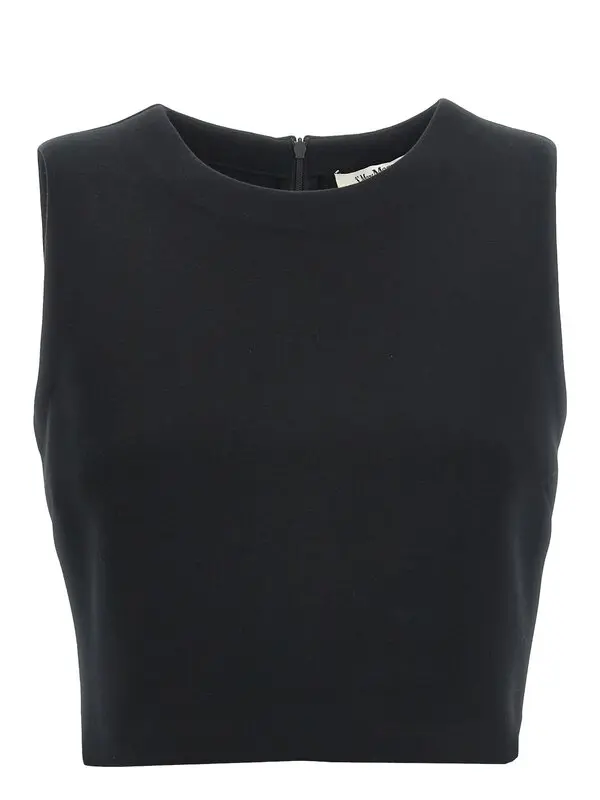 Max Mara Dazzy Cropped Top - Black
