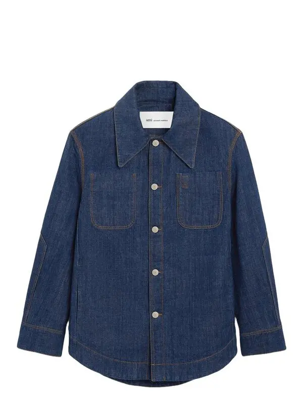 Ami Indigo Denim Jacket - Blue