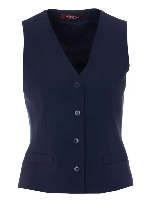 Max Mara Mstmadia Vest - Blue