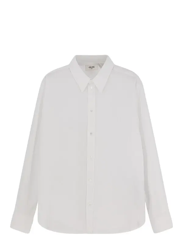 Celine Relaxed Cotton Shirt - White