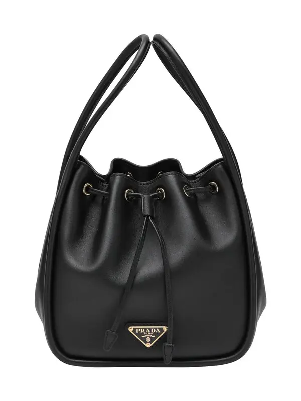 Prada Darling Mini Leather Bucket Bag - Black