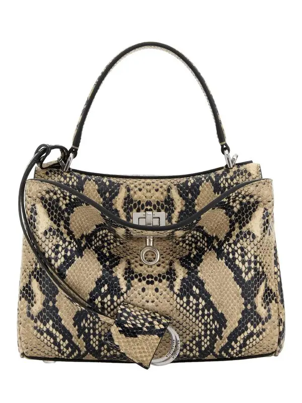 Balenciaga Printed Leather Mini Rodeo Handbag - Multicolor