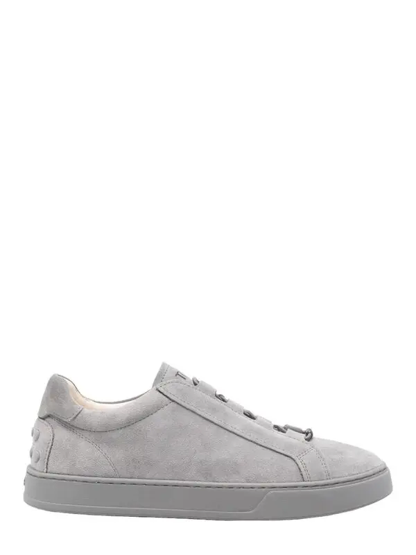 TOD'S Grey Suede Lace-up Sneakers - Multicolor