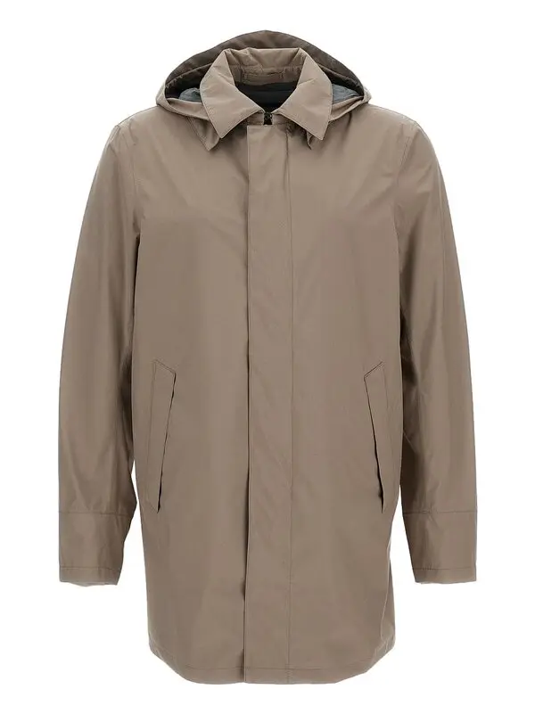 Herno Microfiber Tranch Raincoat - Multicolor