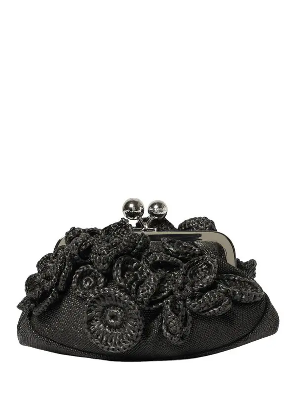 Max Mara Embellished Clutch - Black