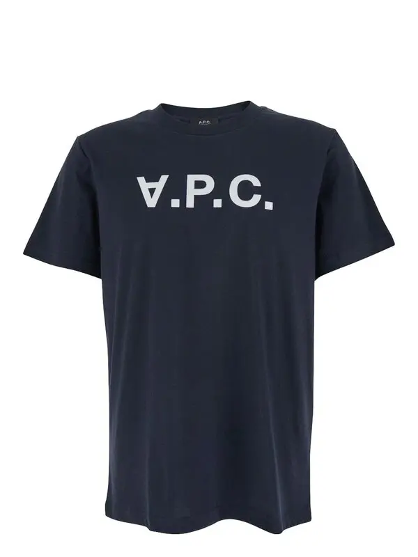 A.p.c. Cotton T-shirt With Logo - Multicolor