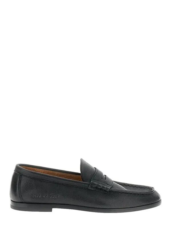 COMMON PROJECTS Black Leather Loafers - Multicolor