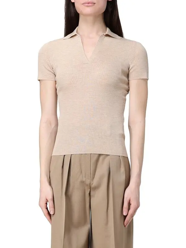 Max Mara Ribbed Polo Shirt - White