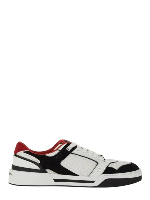 Dolce & Gabbana Leather And Mesh Sneakers - Multicolor