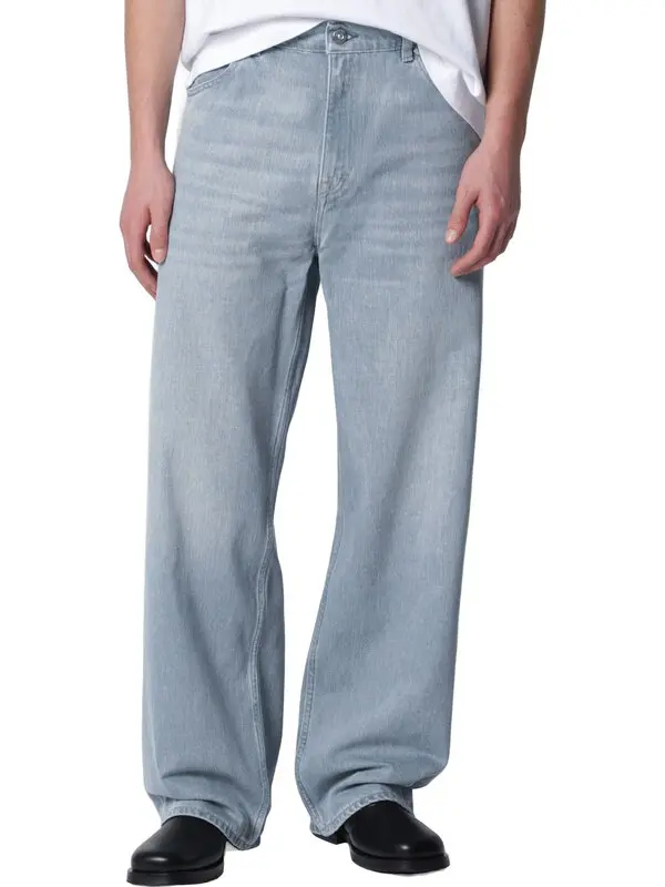 Our Legacy Vast Cut High-waisted Wide-leg Cotton Denim Jeans - Blue
