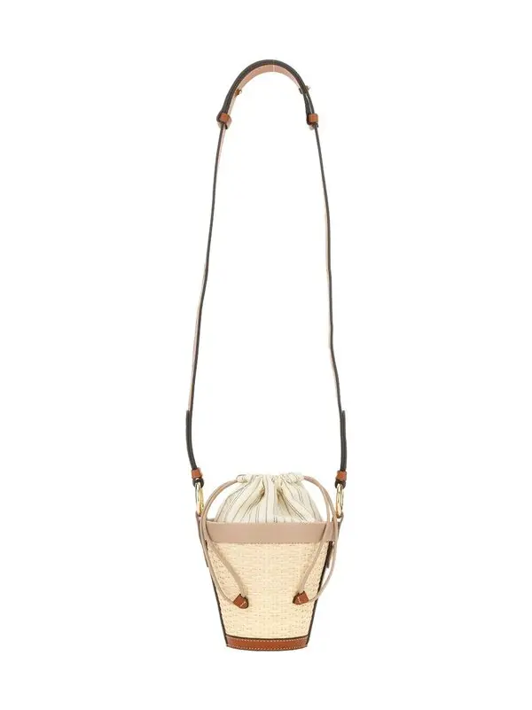 MAISON MARGIELA Raffia Bucket Bag - Multicolor